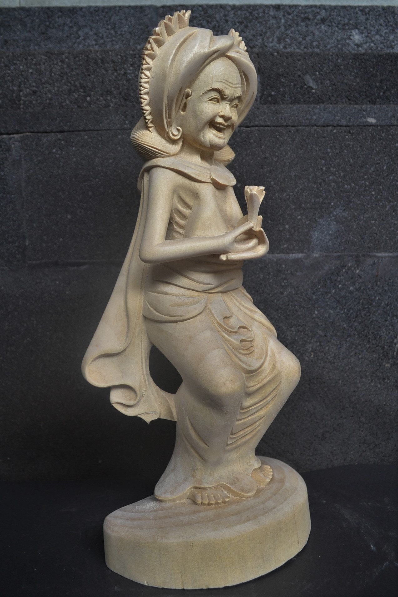 Balinese Handmade Tu Niang Sakti Wooden Statue, Wood Carving, Sculpture ...