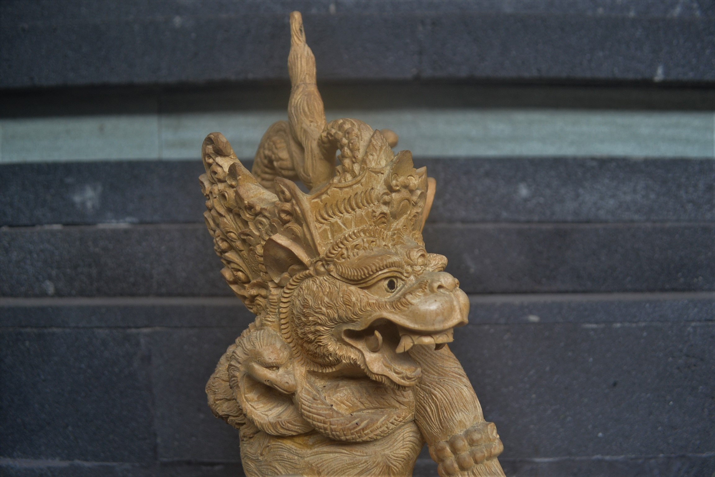 Balinese Handmade Wooden Hanuman Statue Size 44 Cm X 18 Cm X 19 Cm Wood ...