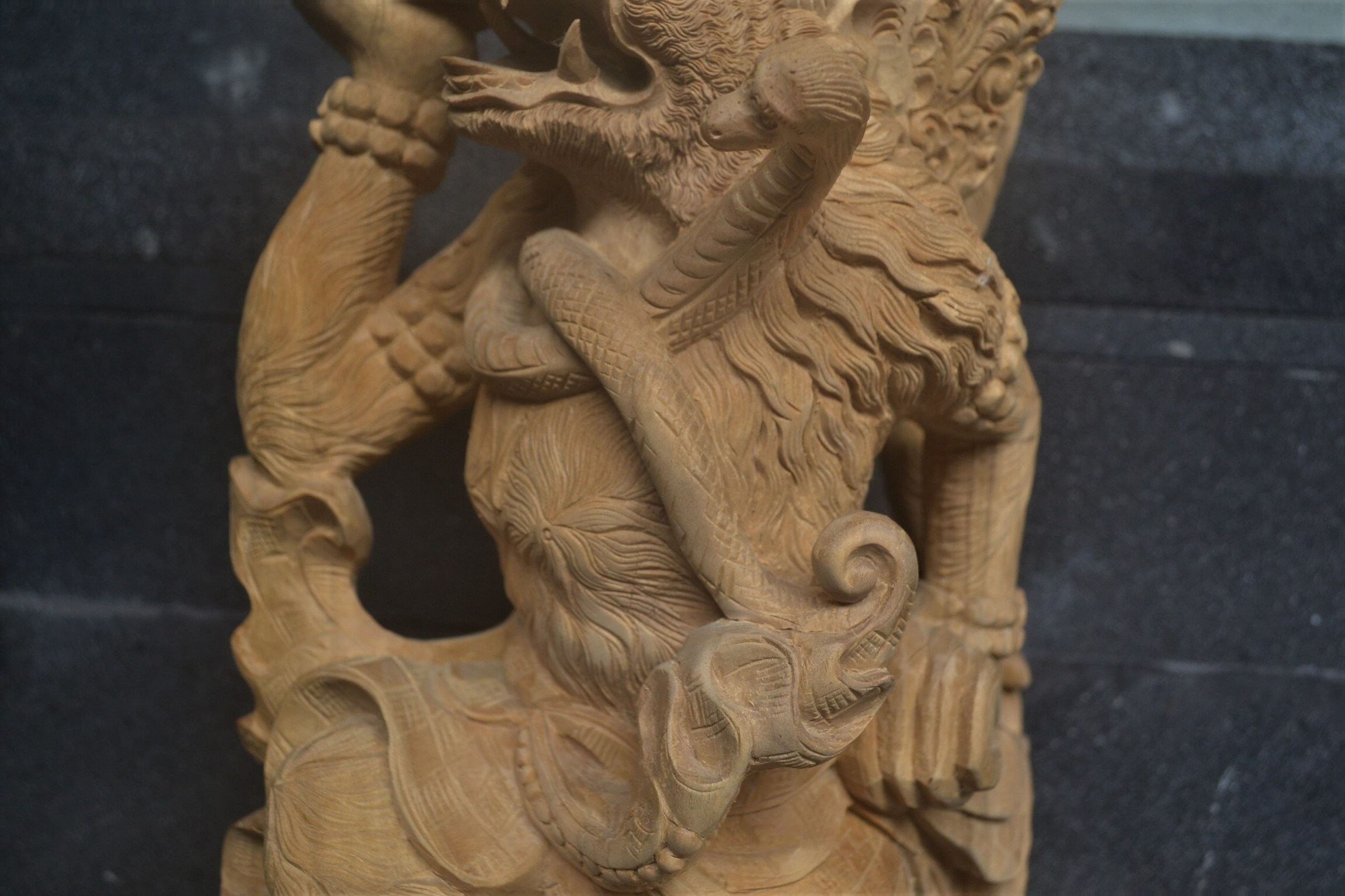 Balinese Handmade Wooden Hanuman Statue Size 42 Cm X 23 Cm X - Etsy