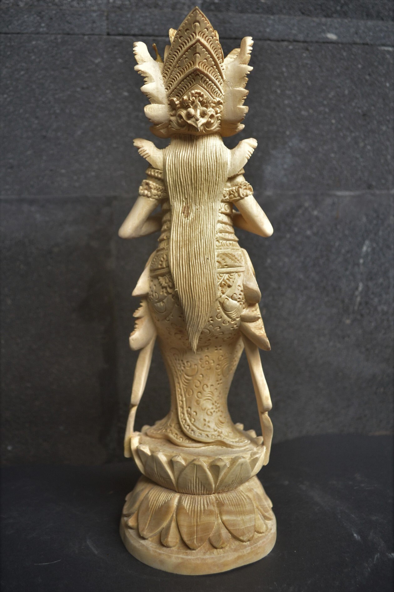 Balinese Female Pertima Wooden Sculpture Size 25 Cm X 9 Cm X 9 - Etsy