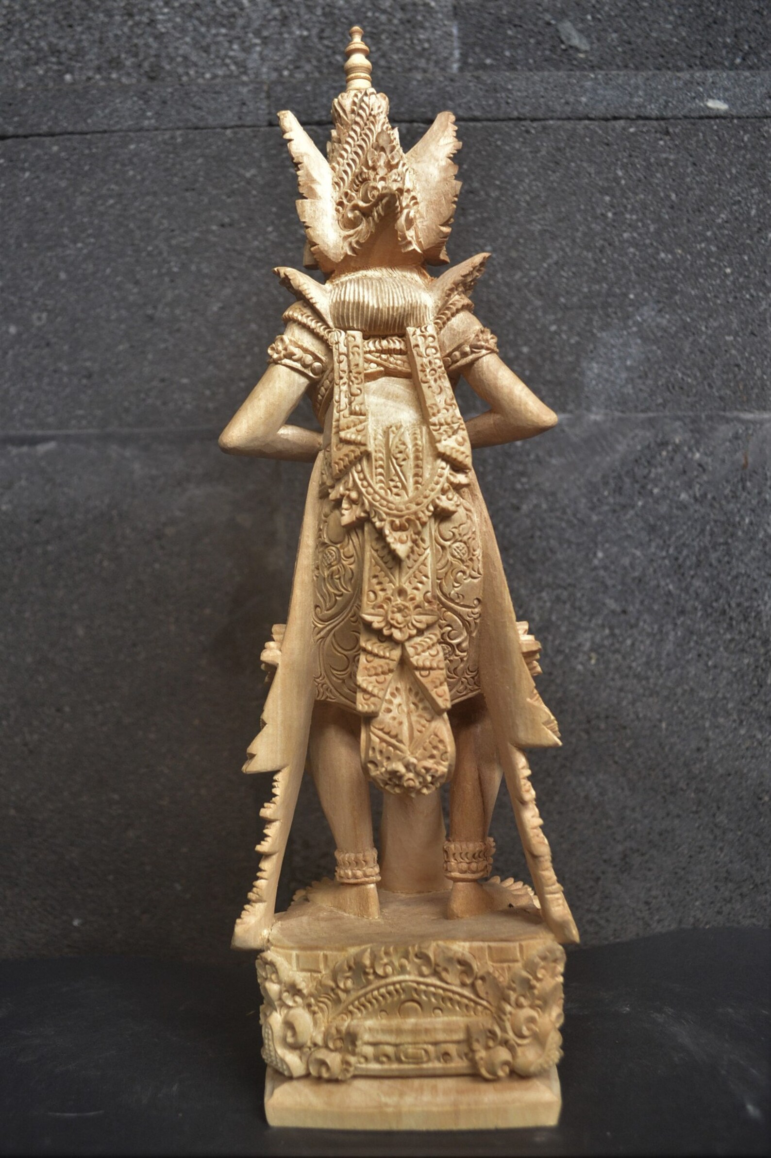 Balinese Handmade Pertima Wooden Statue, Wood Carving, Sculpture, Art ...