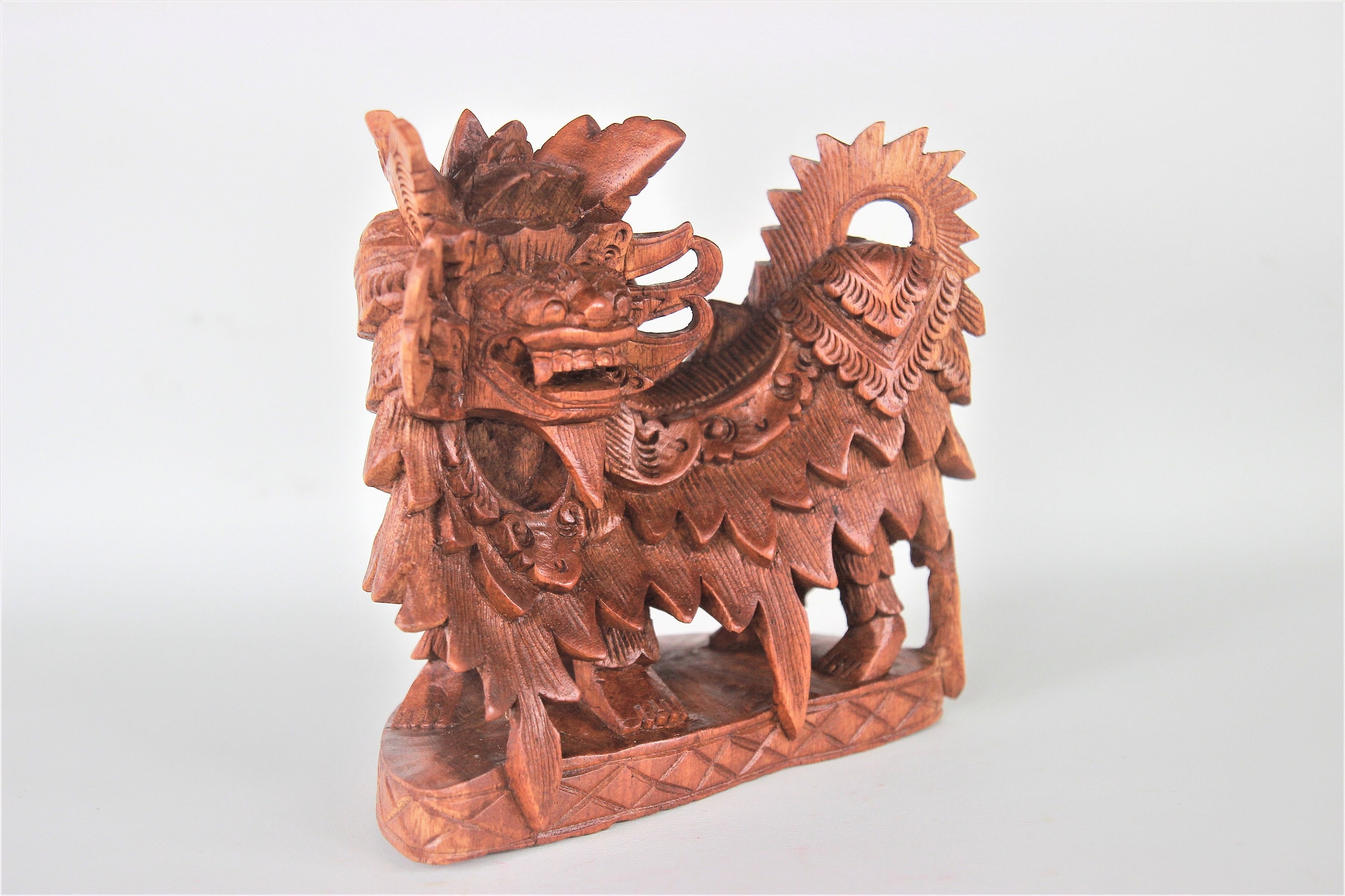 Balinese Handmade Barong Wooden Sculpture Wood Carving, Sculpture, Art ...