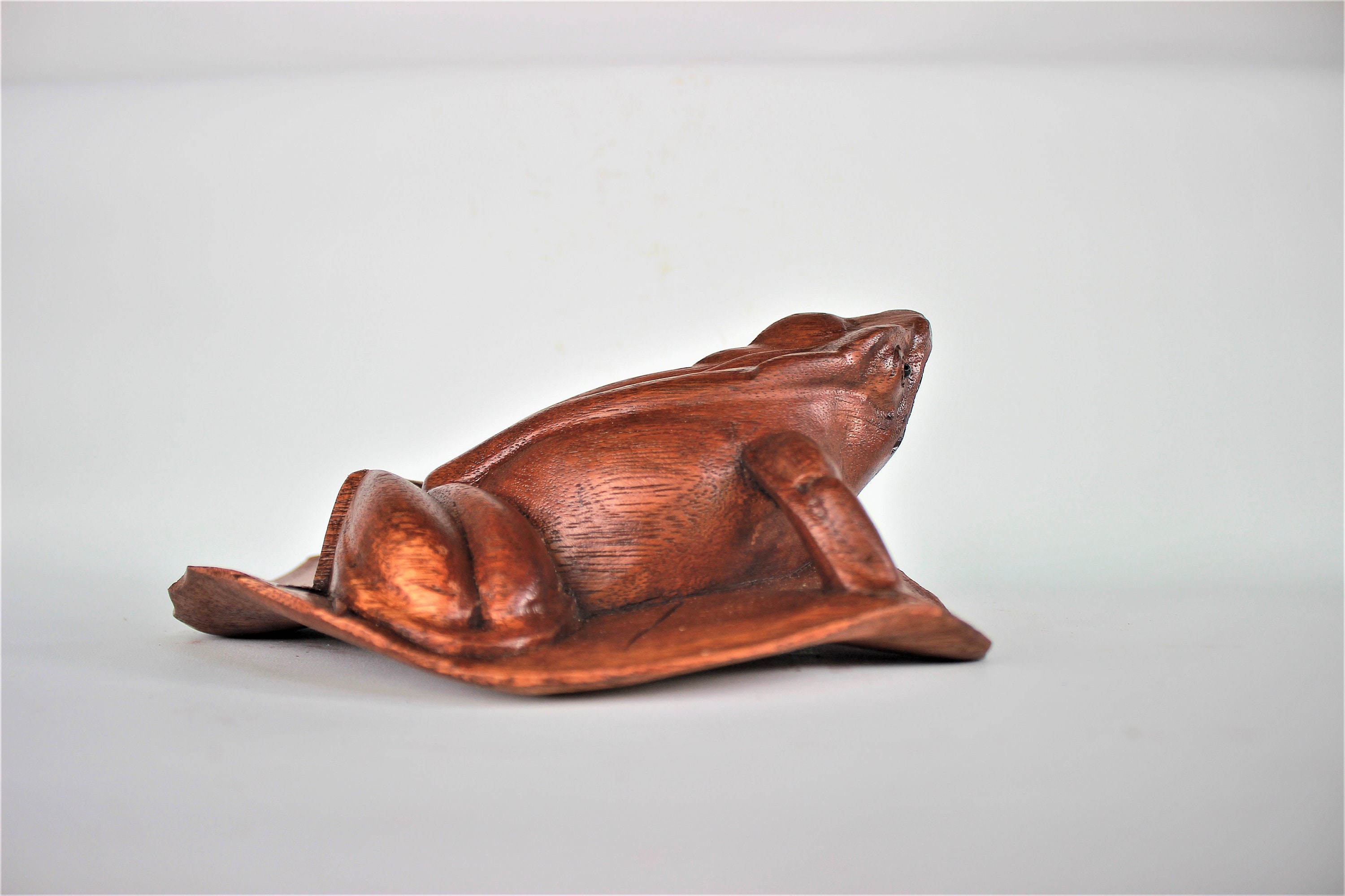 Balinese Handmade Wooden Frog Statue 9x20x20 Cm Statue Wood Carving ...