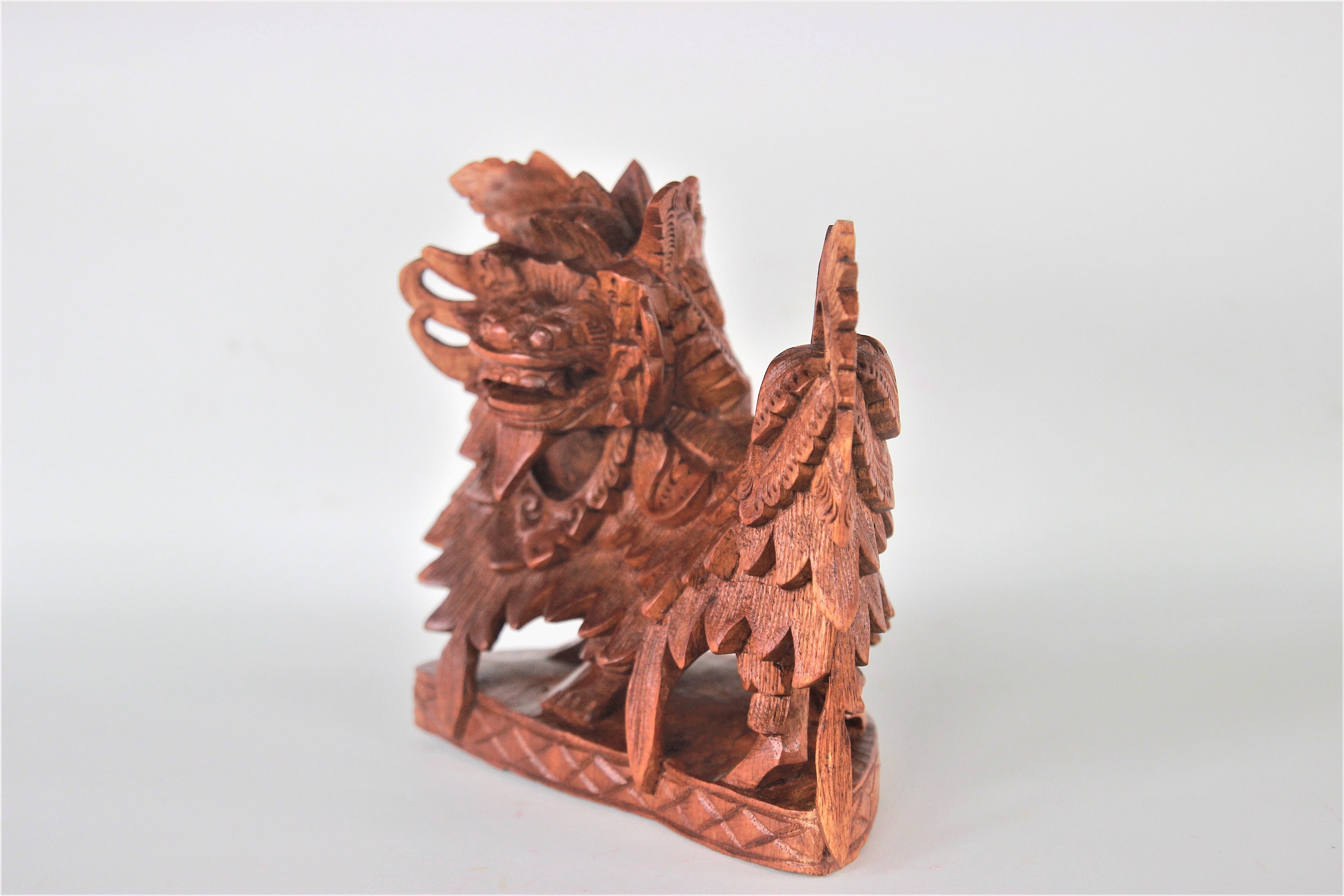 Balinese Handmade Barong Wooden Sculpture Wood Carving, Sculpture, Art ...