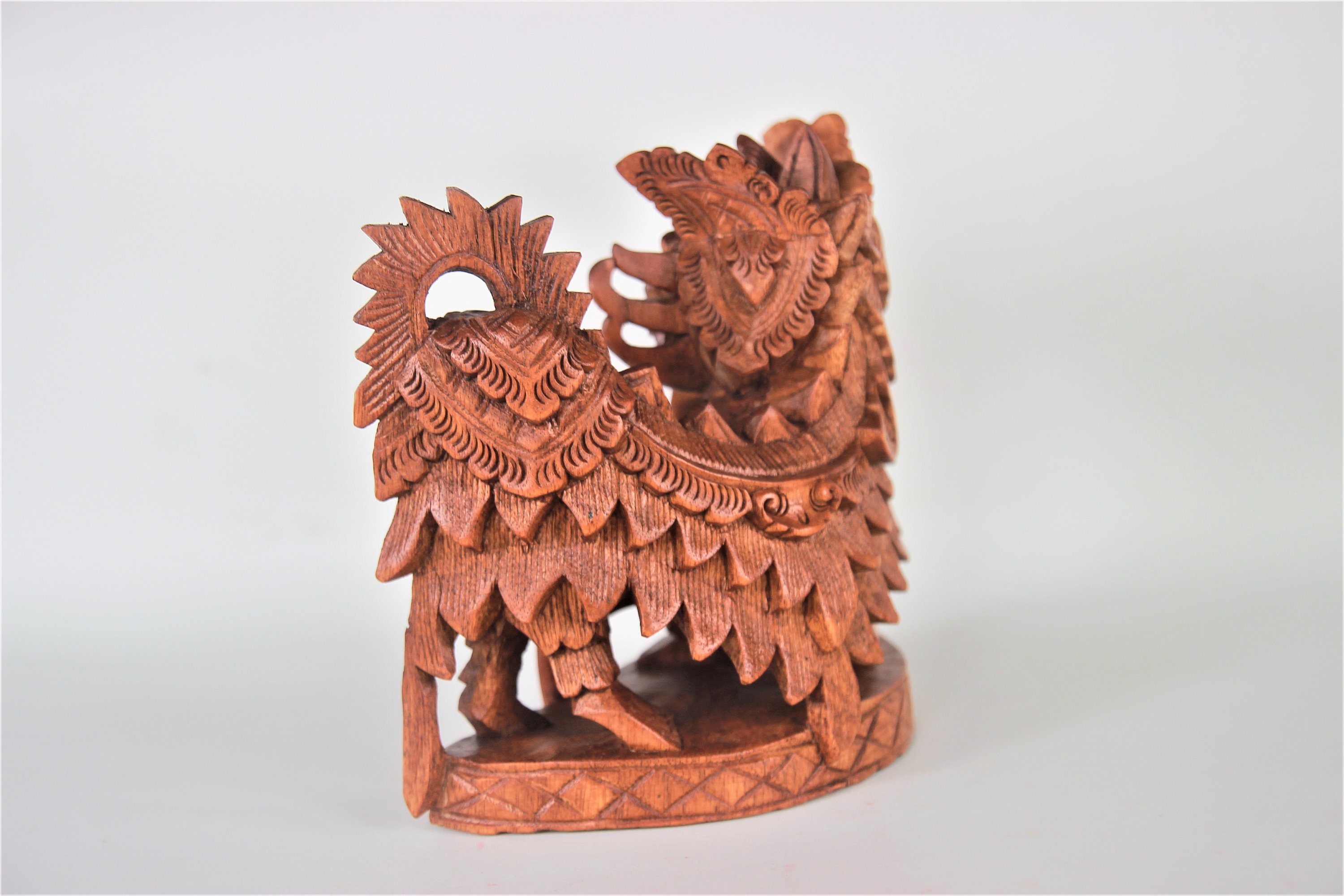 Balinese Handmade Barong Wooden Sculpture Wood Carving, Sculpture, Art ...