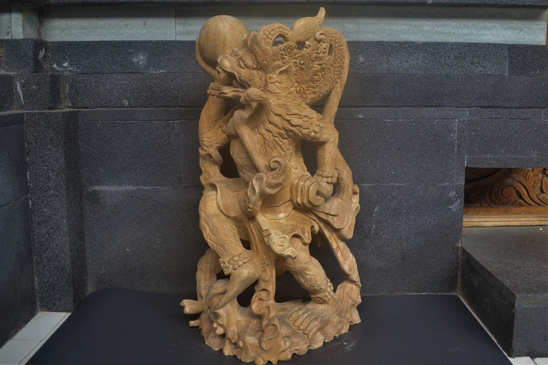 Balinese Handmade Wooden Hanuman Statue Size 42 Cm X 23 Cm X 13 Cm Wood ...