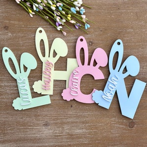 Easter Tags Easter Basket Kids Easter Personalized Name Tag Easter Name ...