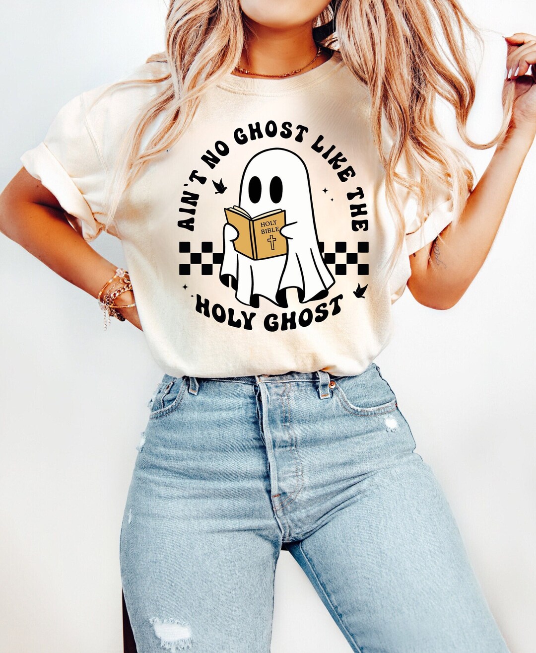 Ain't No Ghost Like the Holy Ghost Shirt, Funny Christian Halloween ...