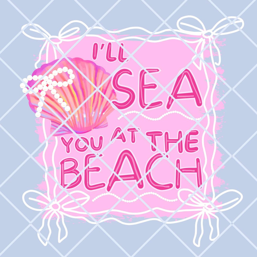 Coquette Seashell Png, Coastal Seashell Png, Preppy Beach, Preppy ...