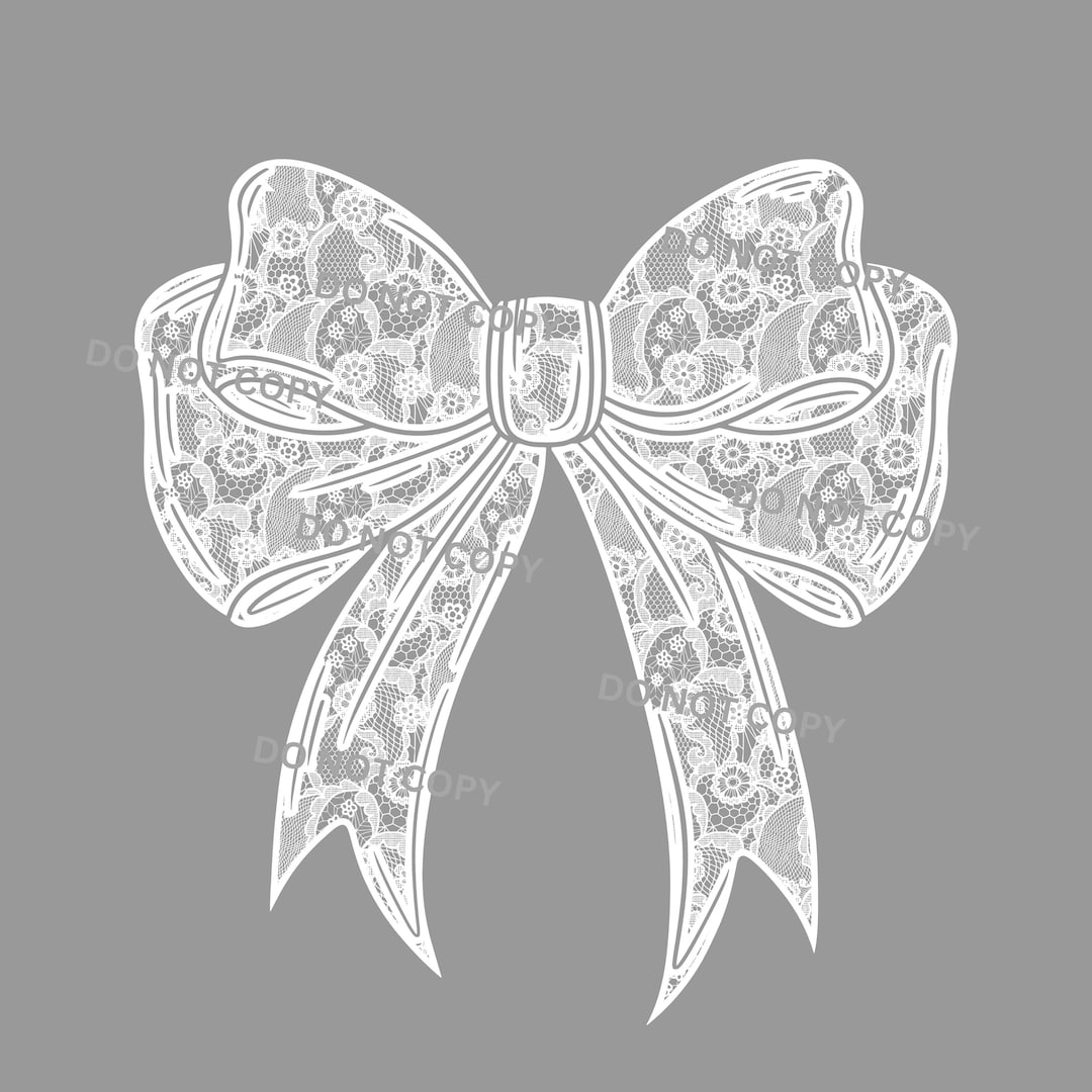 White Lace Bow Png, Coquette Lace Bow, Girly Lace Bow, Toile Bow Png ...