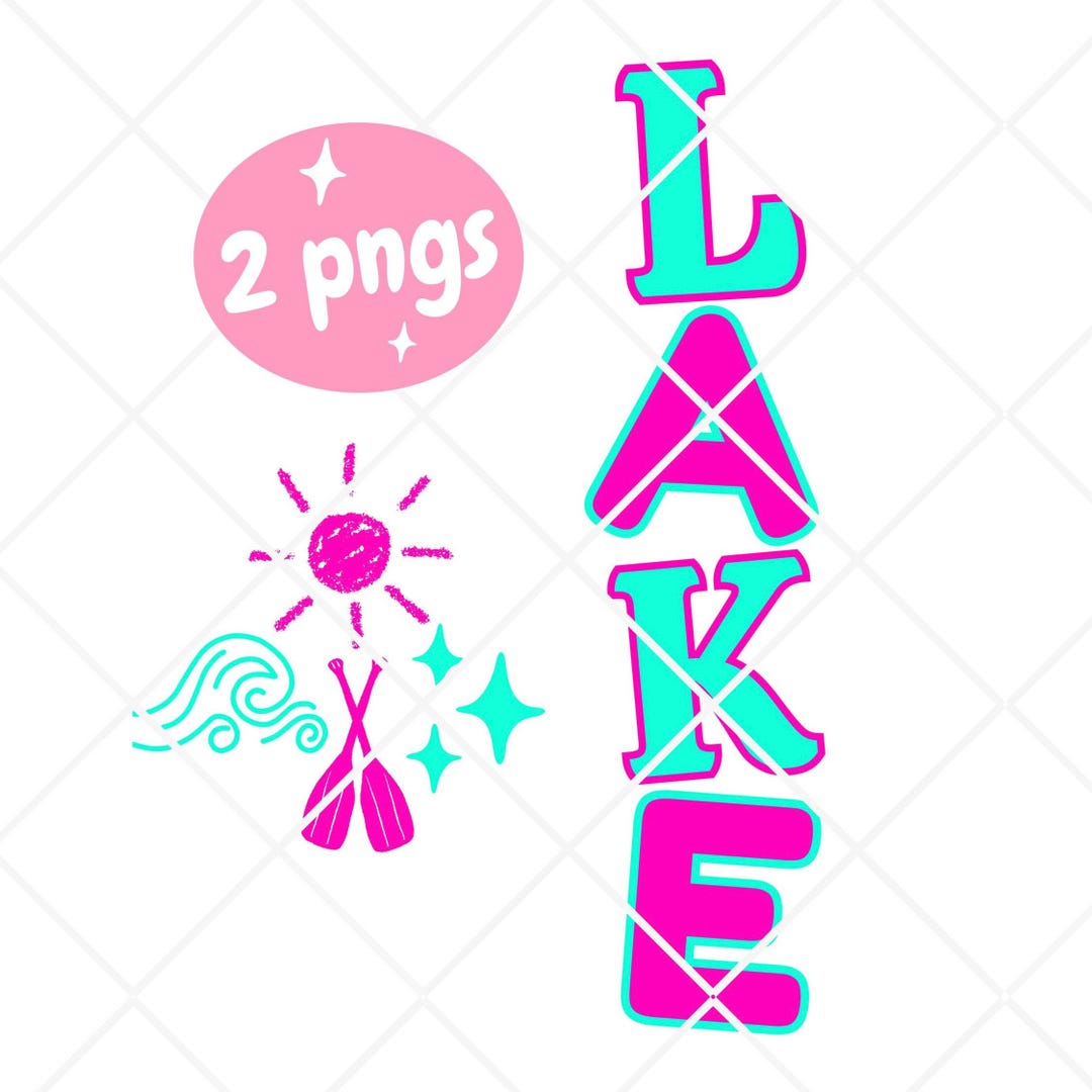Preppy Lake Png, Bright Neon Lake Png, Coquette Lake, Retro Lake Png ...