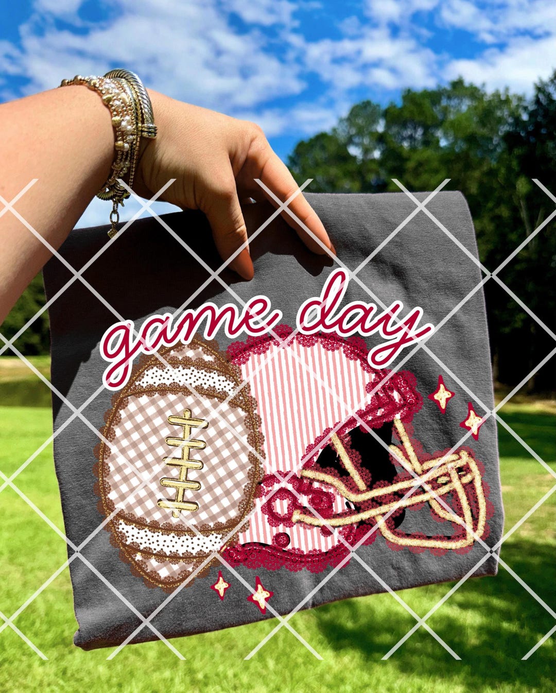 Preppy Football Png, Football Coquette Png, Seersucker Football,lace ...