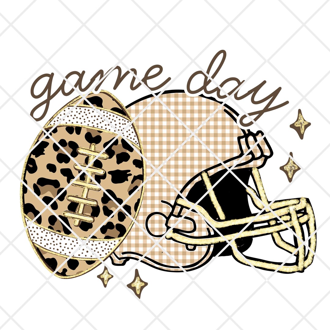 Preppy Football Png,cheetah Football Png,seersucker Football,football ...
