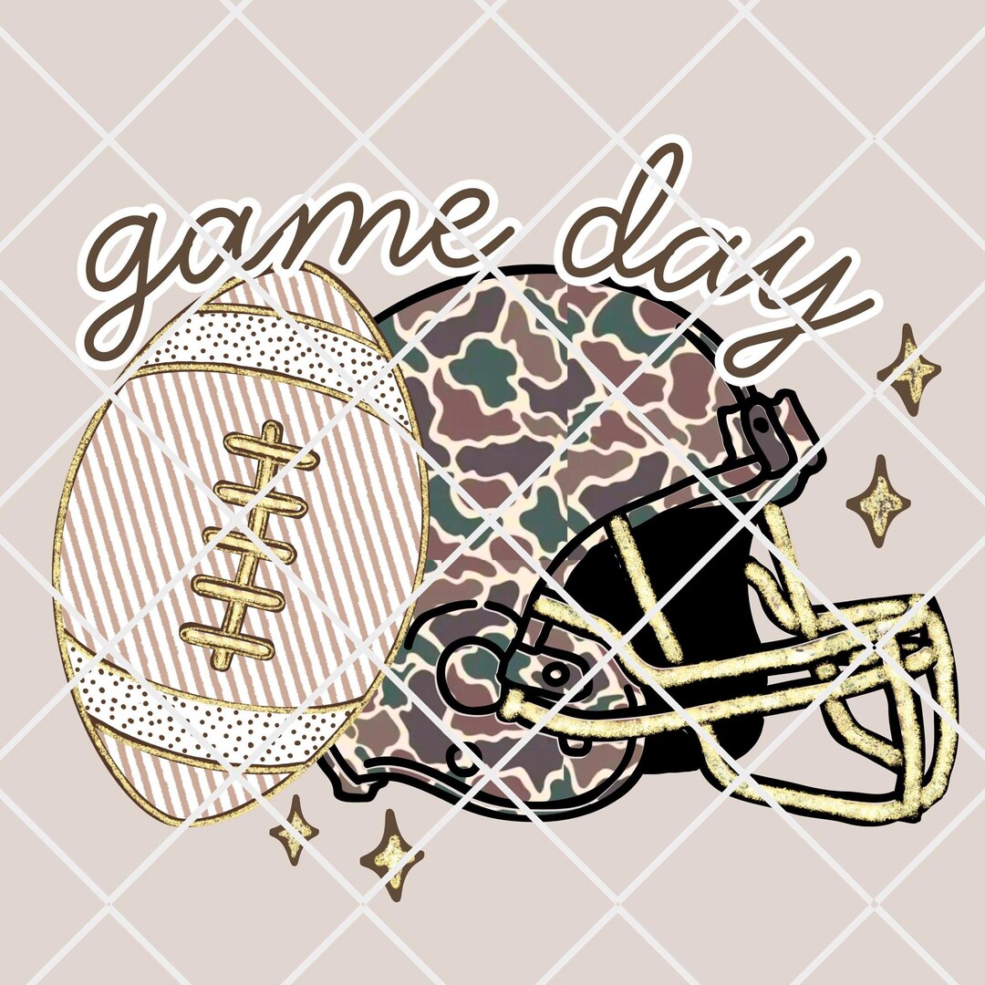 Preppy Football Png, Camo Football Png, Seersucker Football,football ...