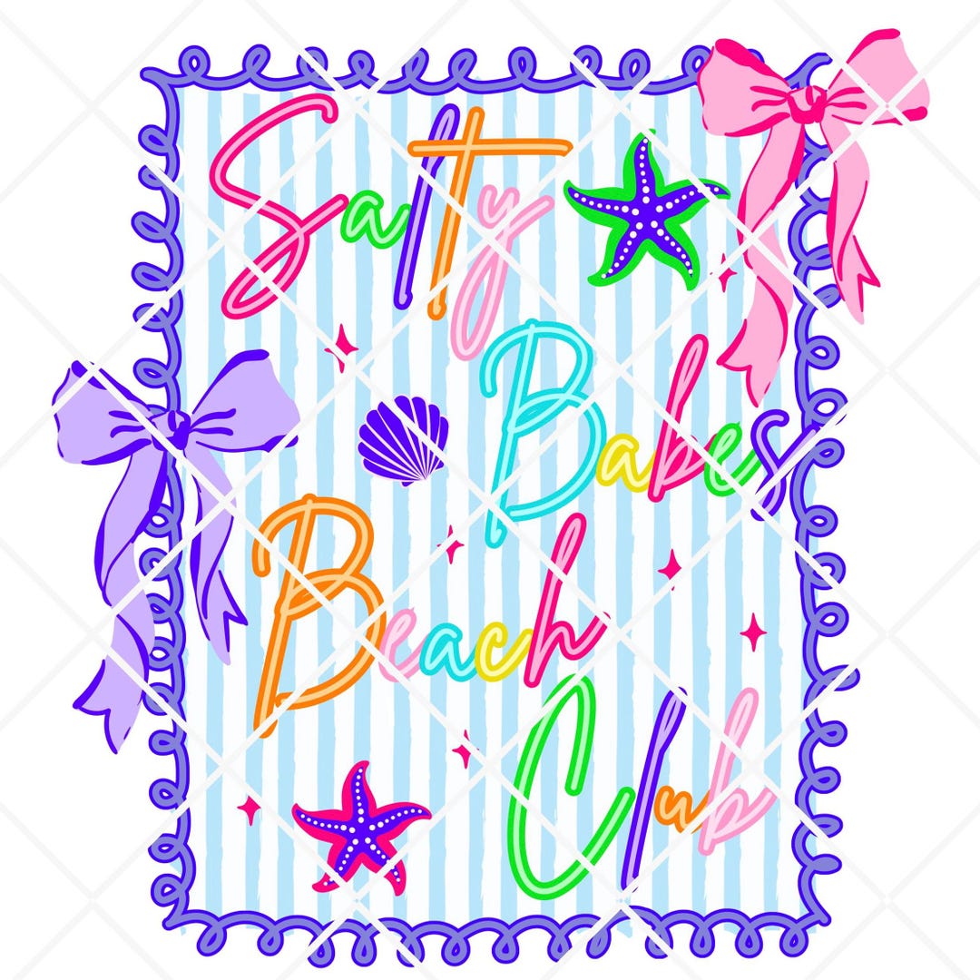 Preppy Summer Beach Png, Coquette Beach,bright Neon Png,retro Summer ...