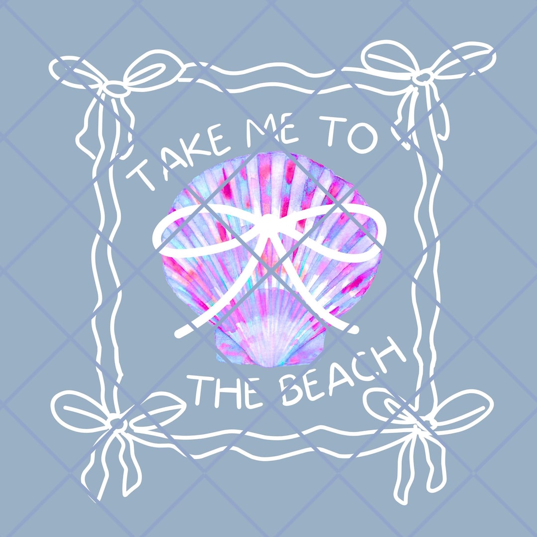 Seashell Png, Preppy Seashell Png, Coquette Summer Beach Coastal, Cute ...