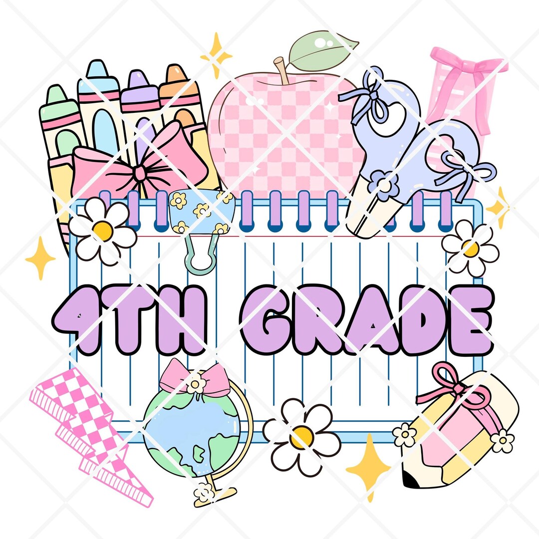 Preppy Back to School Png, First Day of School Png, Preppy Teacher Png ...