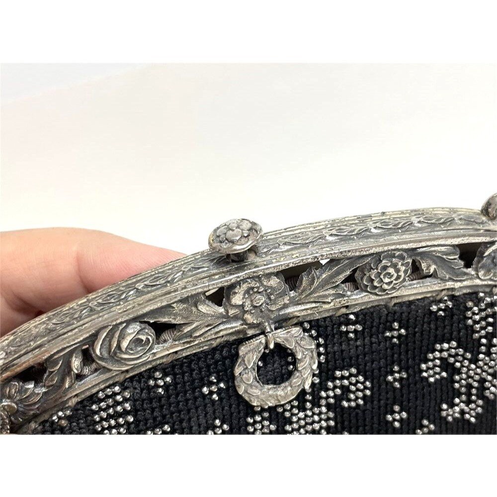 Antique Beaded Evening Bag Purse Beads Clasp - Etsy