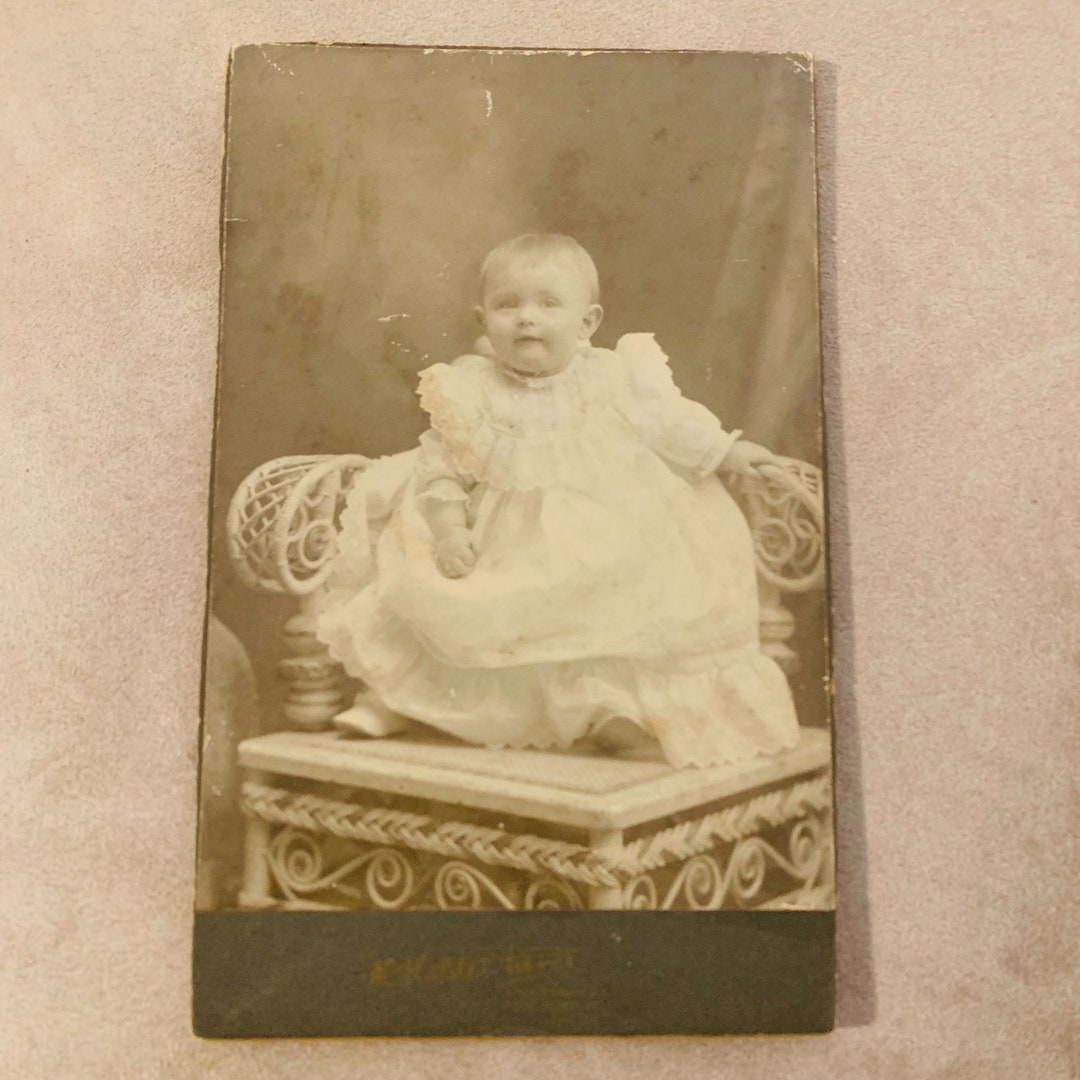 Vintage Baby Photo Chair Posed Adorable Paper Ephemera - Etsy