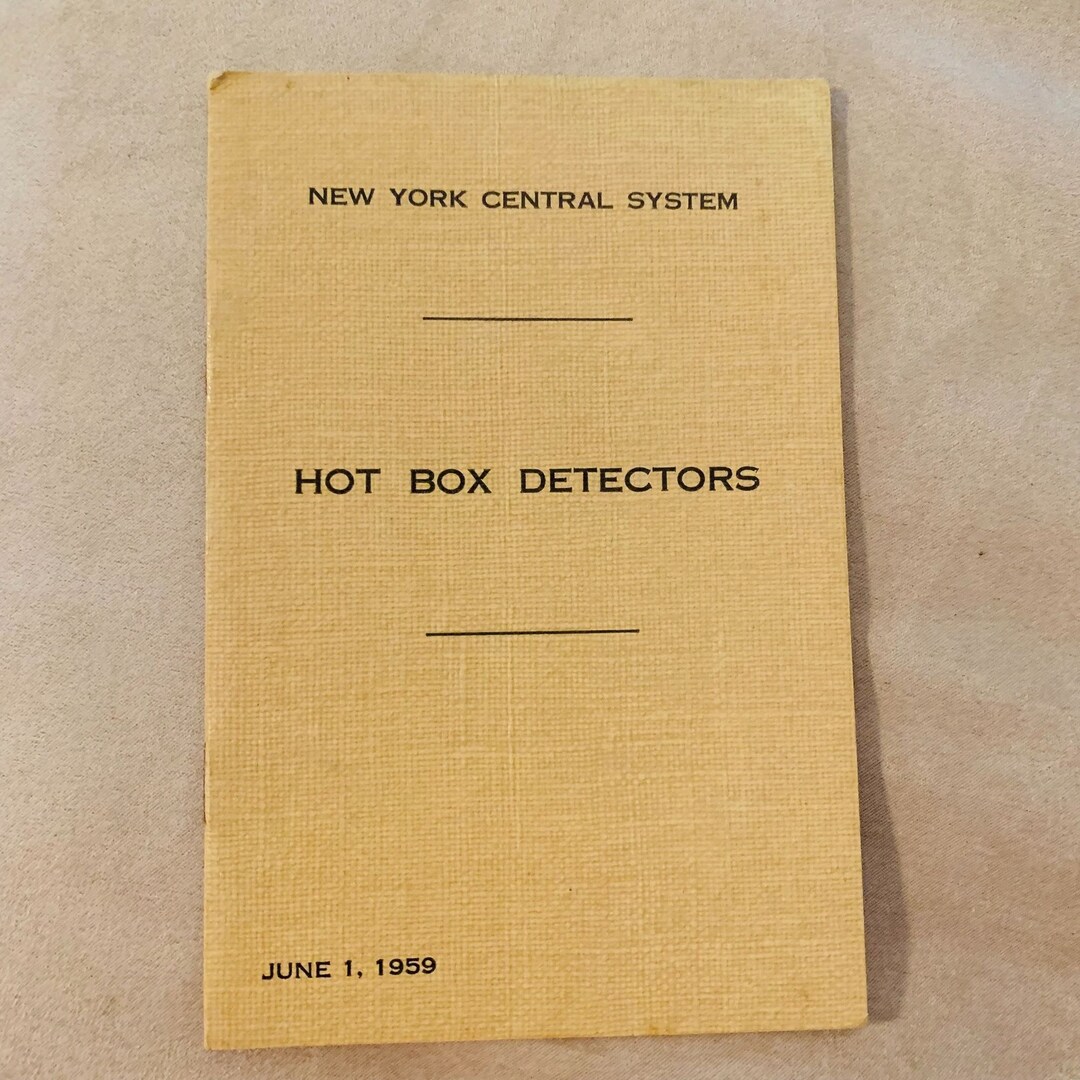 New York Central System Hot Box Detectors June 1 1959 Booklet - Etsy