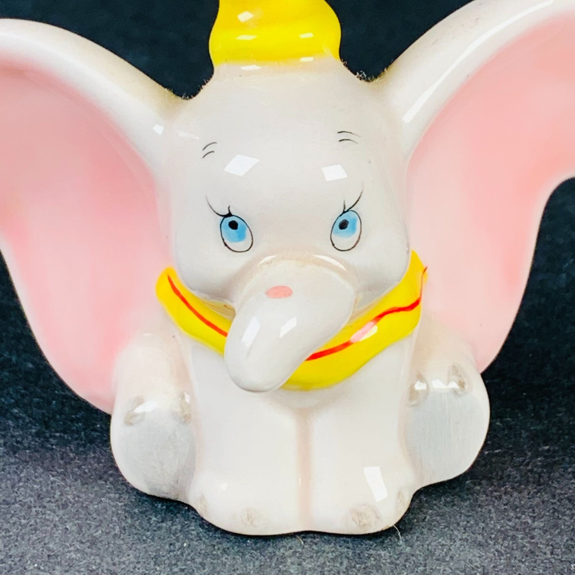 Disney China Baby Dumbo Figurine Ceramic Glazed Pink Elephant - Etsy