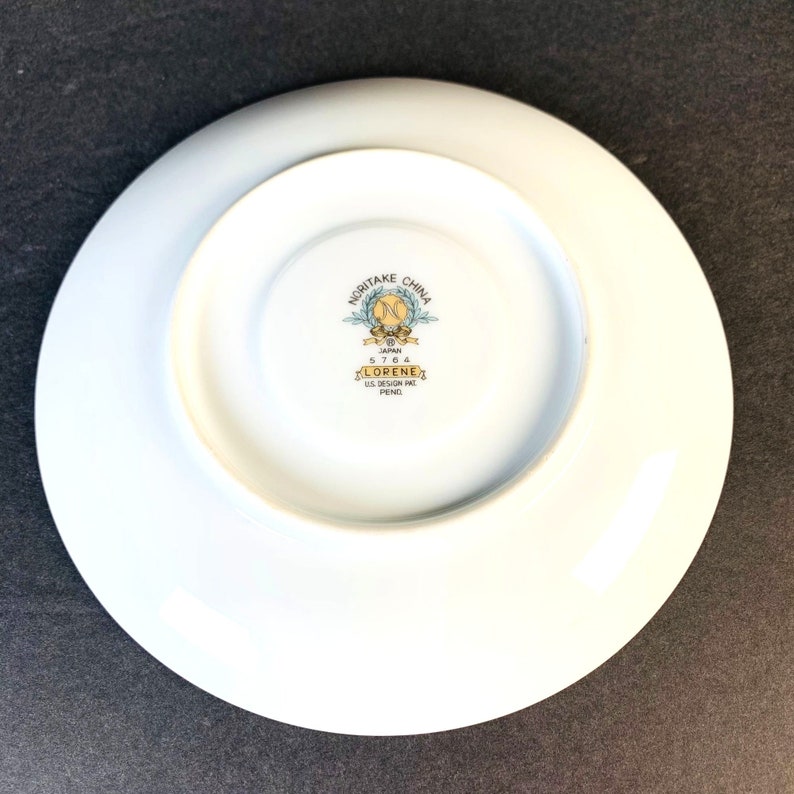 Noritake Lorene China Dinnerware Pattern # 5764 Saucer Plate 6 Inches ...