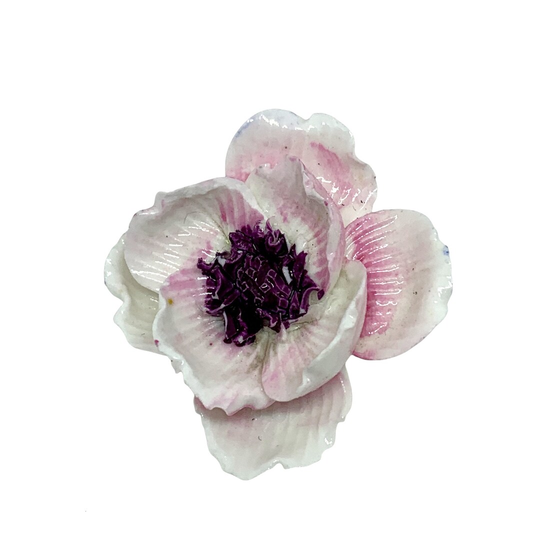 Porcelain Flower Brooch Made in England - Etsy