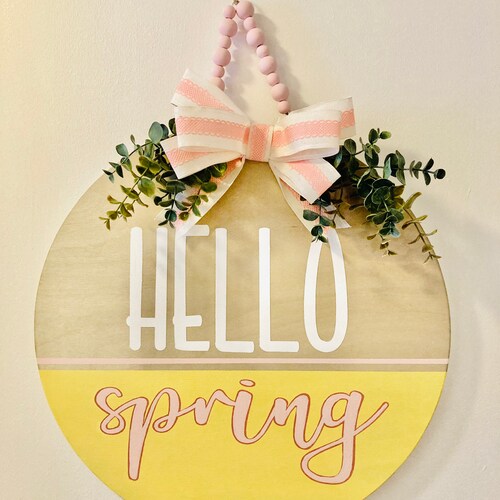 Easter Door Sign. Spring Door Sign Easter Truck Sign Welcome | Etsy