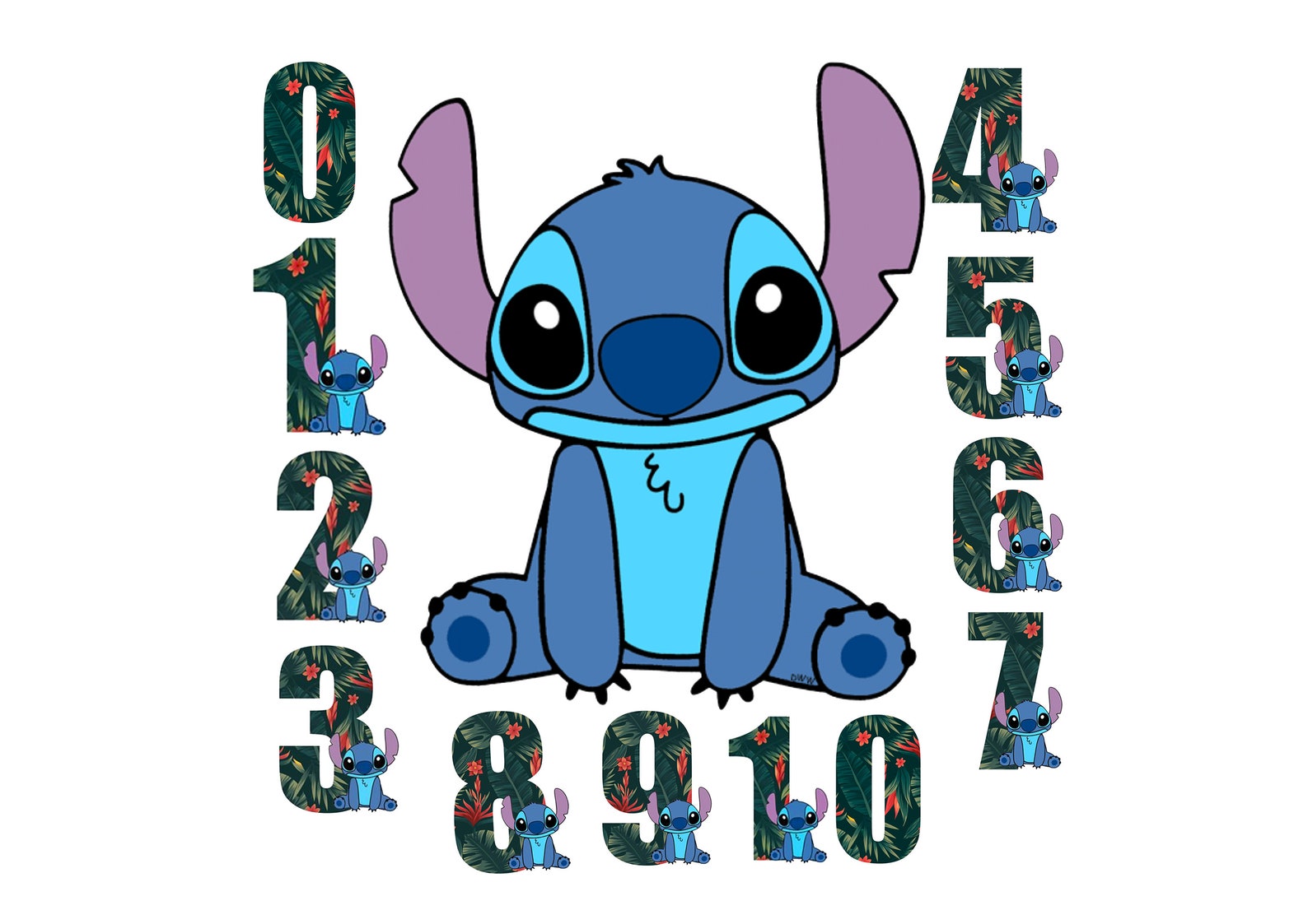 Lilo y Stitch Numbers Font SVG lilo svg bundle Lilo and - Etsy España