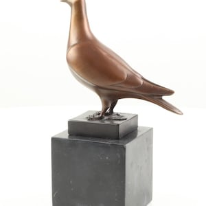 Bronze Dove Sculpture Statue Figure Bird Deco Art - Etsy