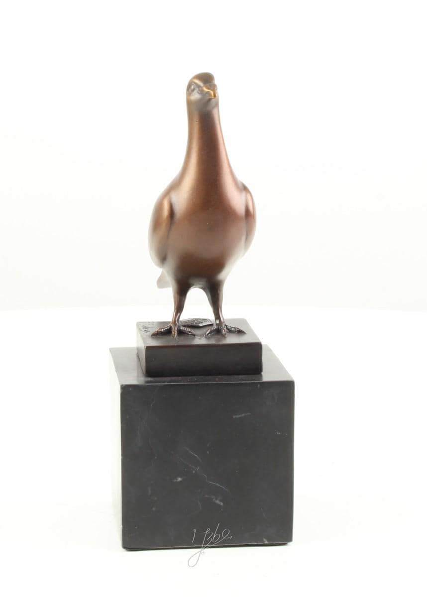 Bronze Dove Sculpture Statue Figure Bird Deco Art - Etsy