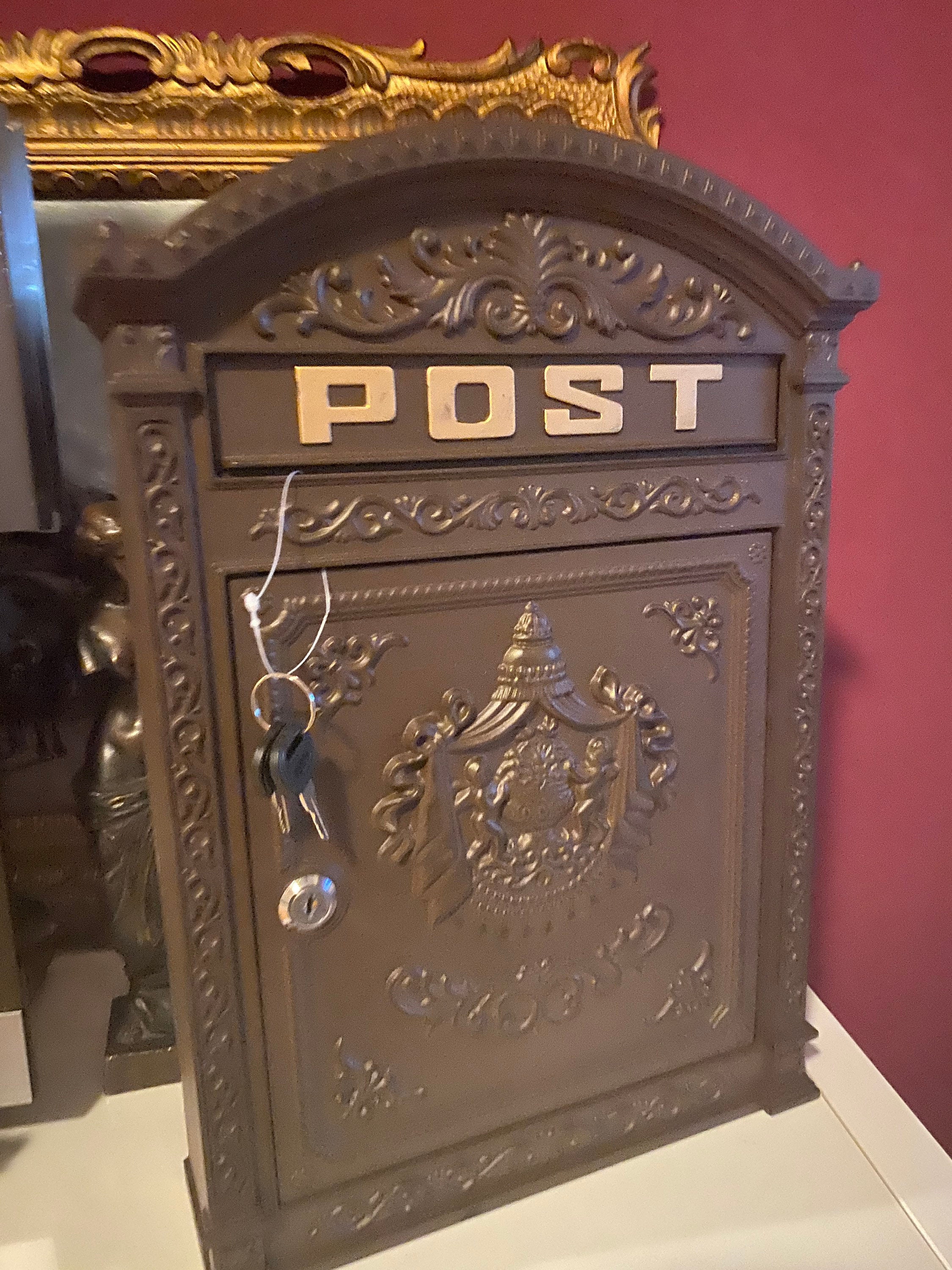 Vintage Letterbox- Rustic Brown -wall Mailbox -country House Style ...