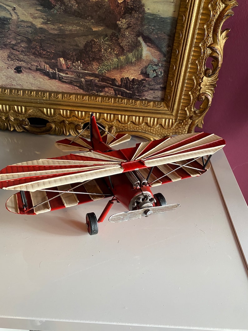 Tin Airplane Model Airplane - Etsy