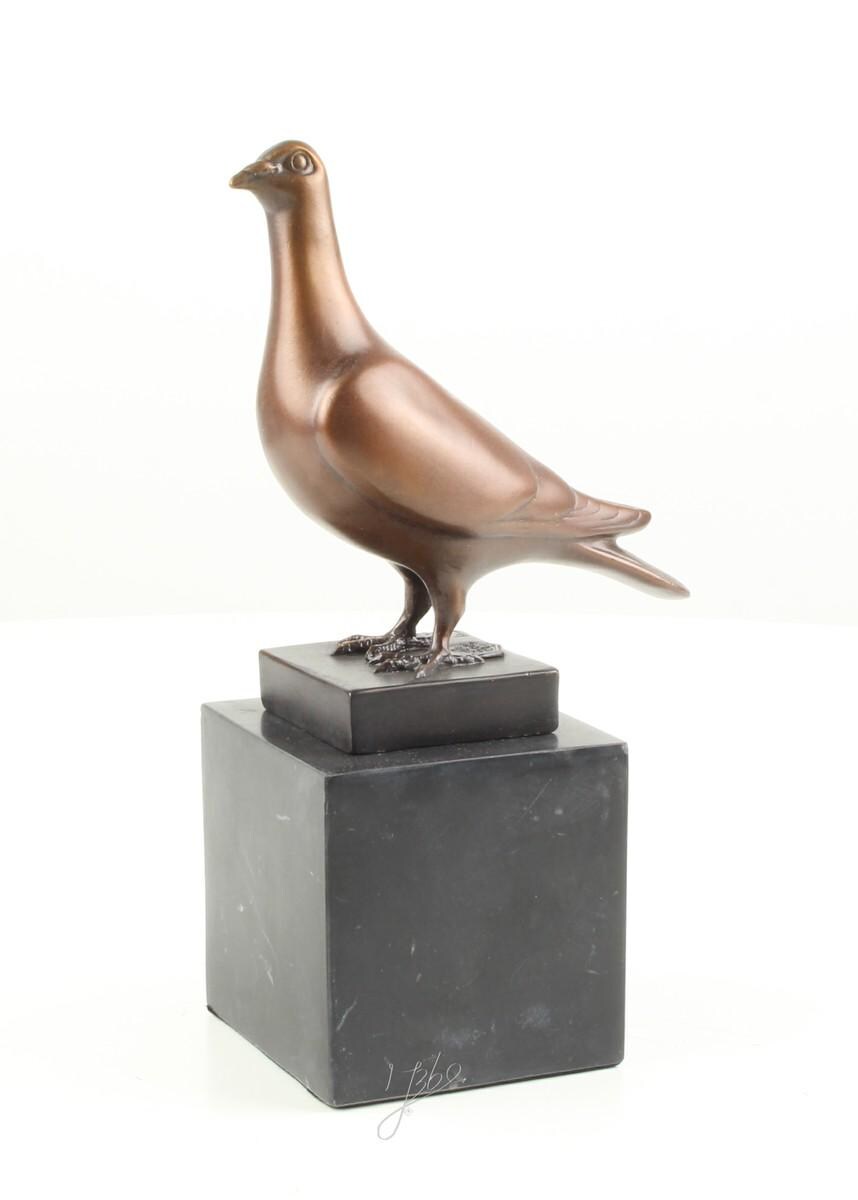 Bronze Dove Sculpture Statue Figure Bird Deco Art - Etsy