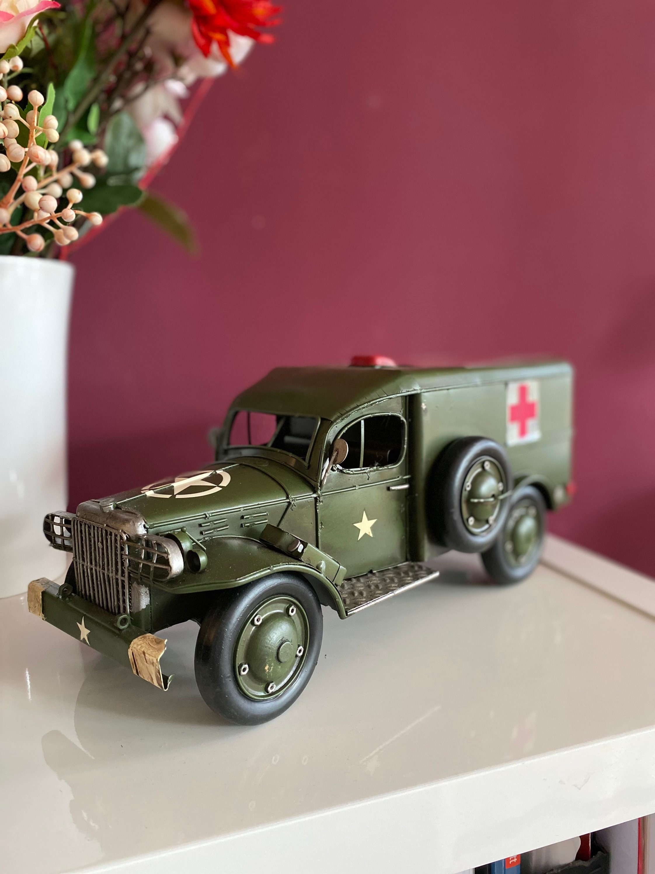 Tin Model Military Ambulance Antique Style Iron L 32x14x13 Cm - Etsy UK