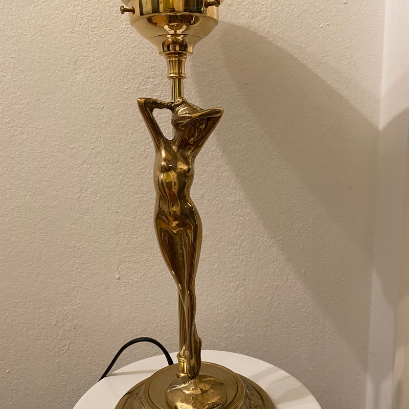 Nude Lamp Art Nouveau Etsy