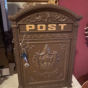 Vintage Mailbox - Rustic Brown - Wall-mounted Mailbox - Country House ...