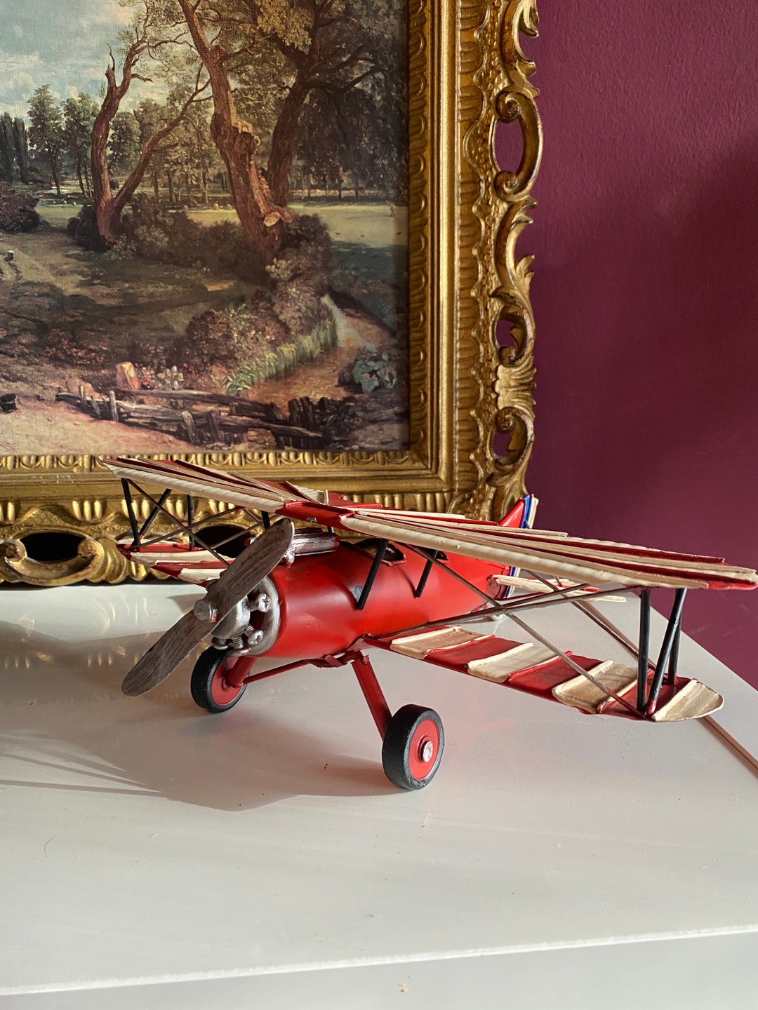Tin Airplane Model Airplane - Etsy UK