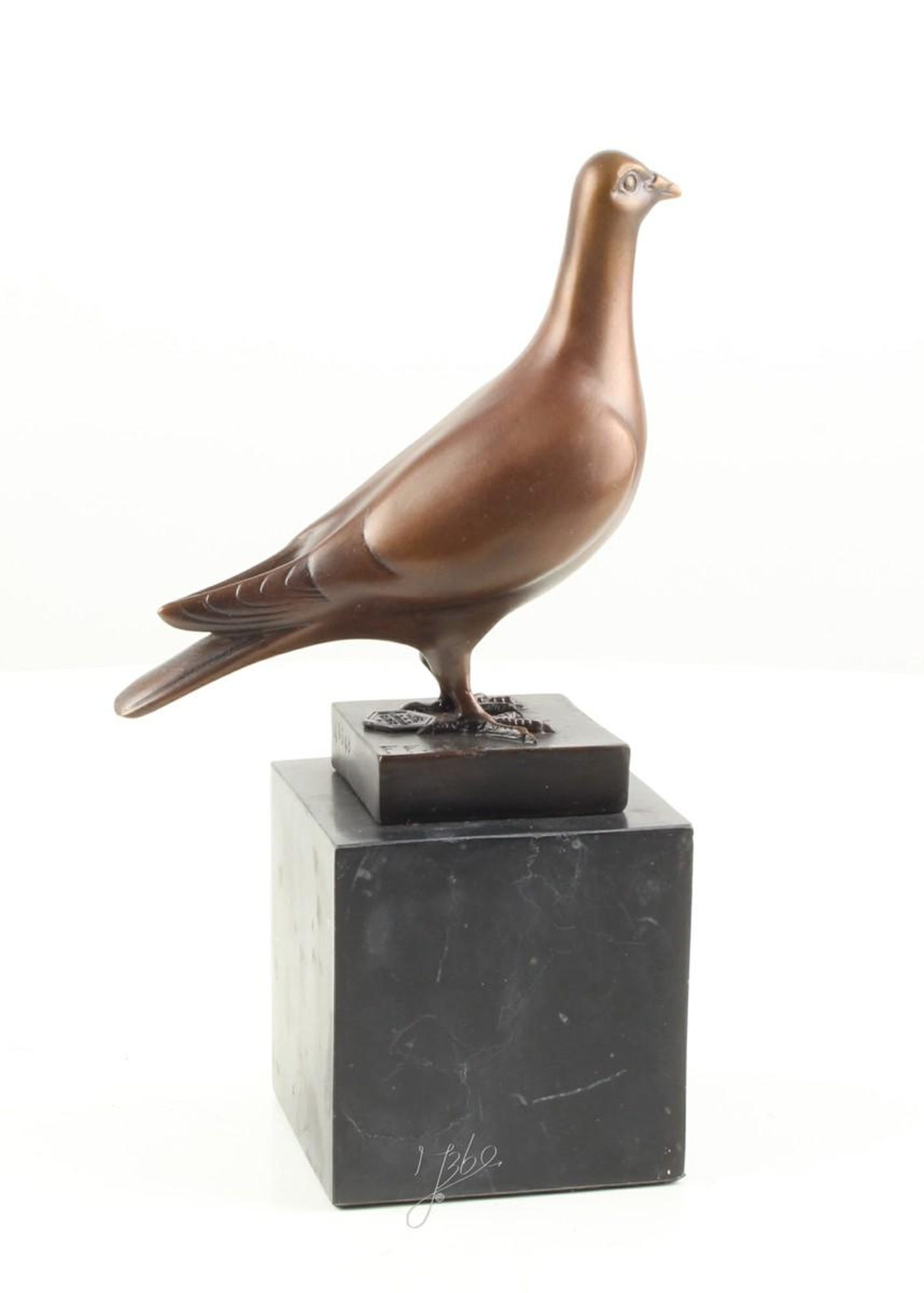Bronze Dove Sculpture Statue Figure Bird Deco Art - Etsy