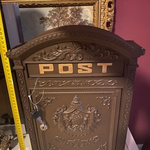 Vintage Mailbox - Rustic Brown - Wall-mounted Mailbox - Country House ...