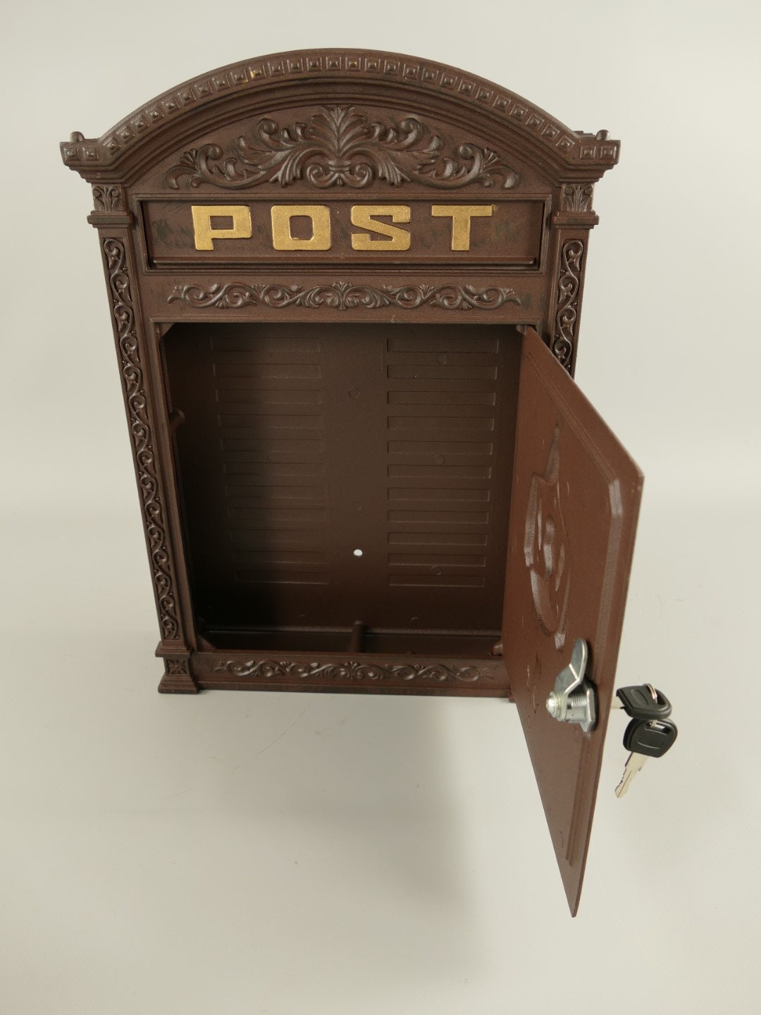 Vintage Letterbox- Rustic Brown -wall Mailbox -country House Style ...
