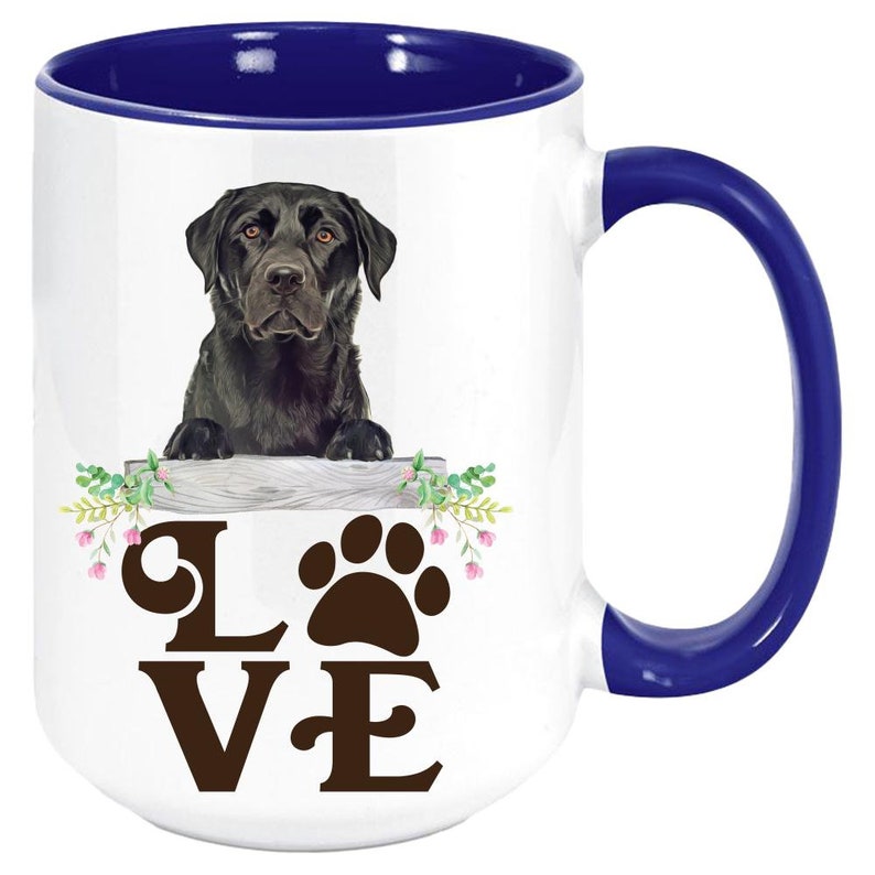BLACK LAB MUGS Love Black Lab Dog Puppy Coffee Mug Black - Etsy
