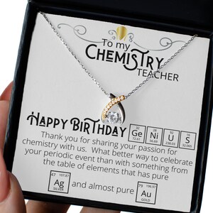 Chemistry Teacher Gift Teacher Necklace Teacher Appreciation Gift ...