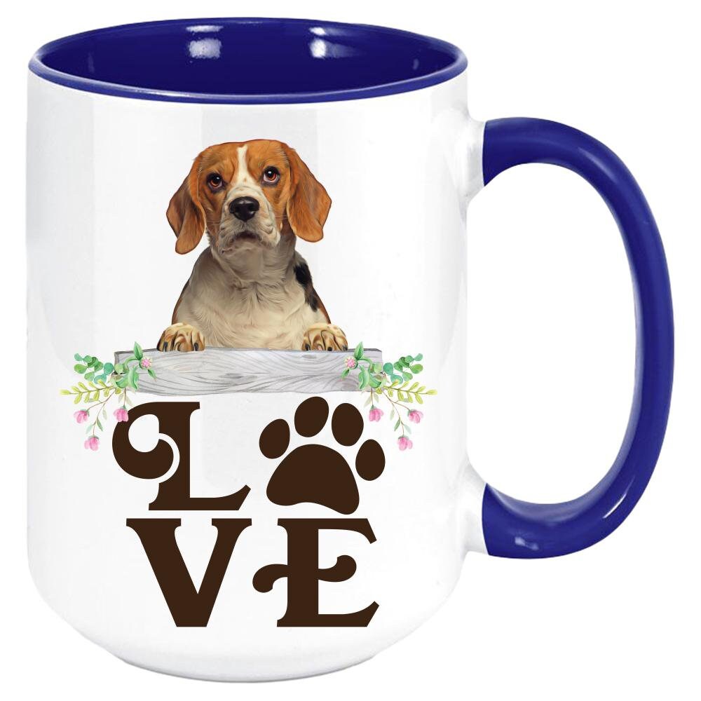 BEAGLE DOG MUG - Dog Memorial Mug - Dog Mom Owner Mug - Love Beagle Dog ...
