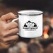 Personalized Enamel Cup Custom Camp Tin Cups White Mugs - Etsy