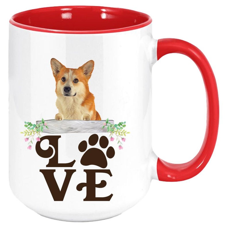 CORGI COFFEE MUG - Paw Printed Mug - Love Corgi Dog Mug - Corgi Owner ...
