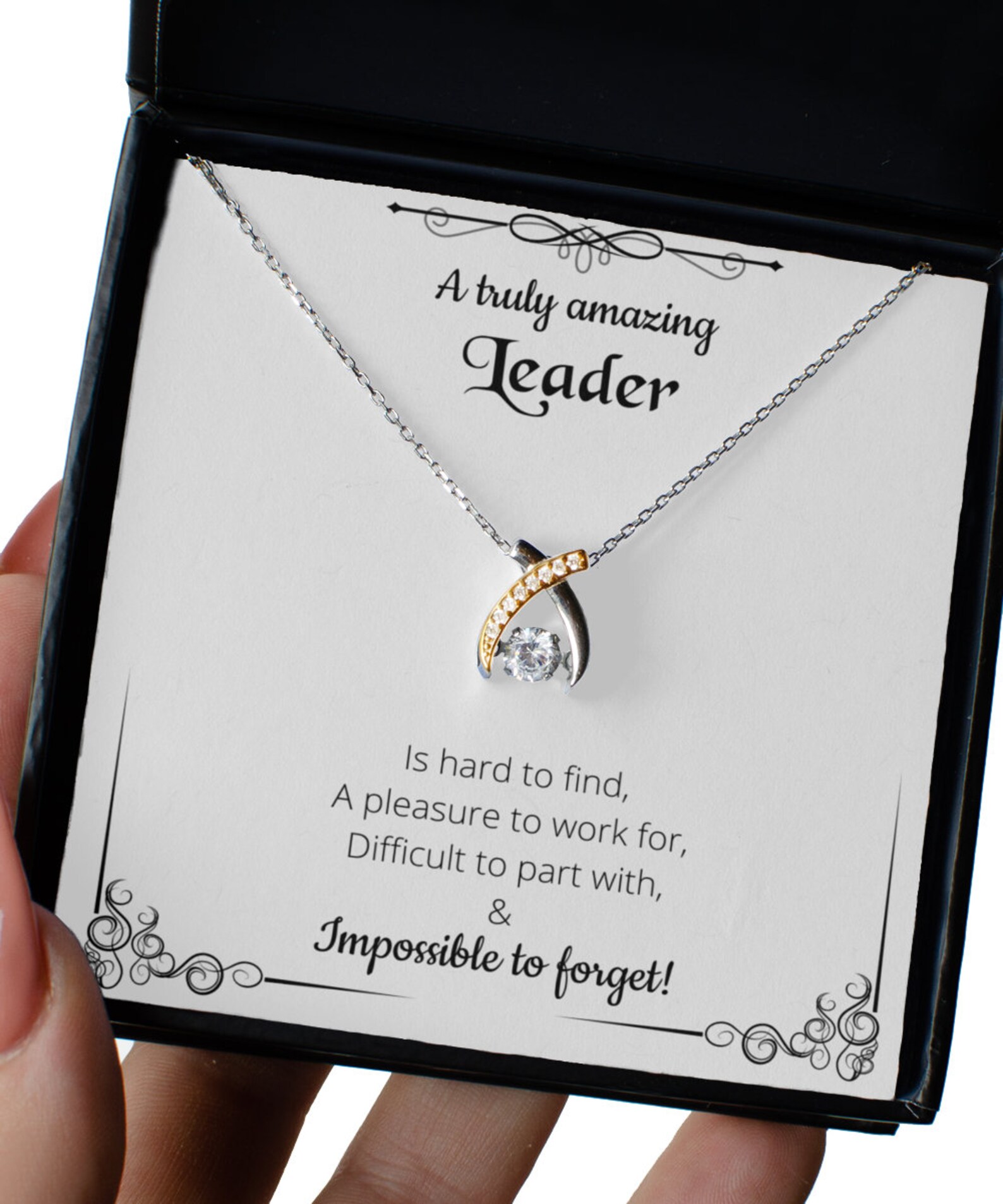 Leader Appreciation Gift A Truly Amazing Leader Wishbone - Etsy