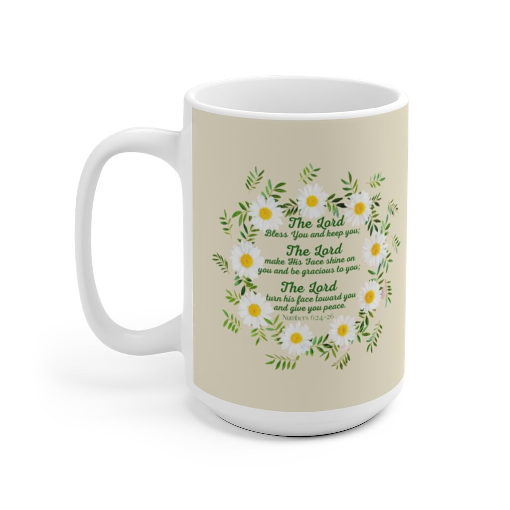 VERSE COFFEE MUG Lord Bless You Religious Tea Cup Bible - Etsy UK