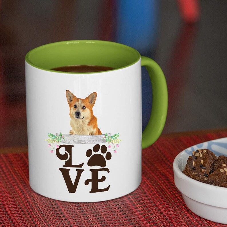 CORGI COFFEE MUG Paw Printed Mug Love Corgi Dog Mug - Etsy