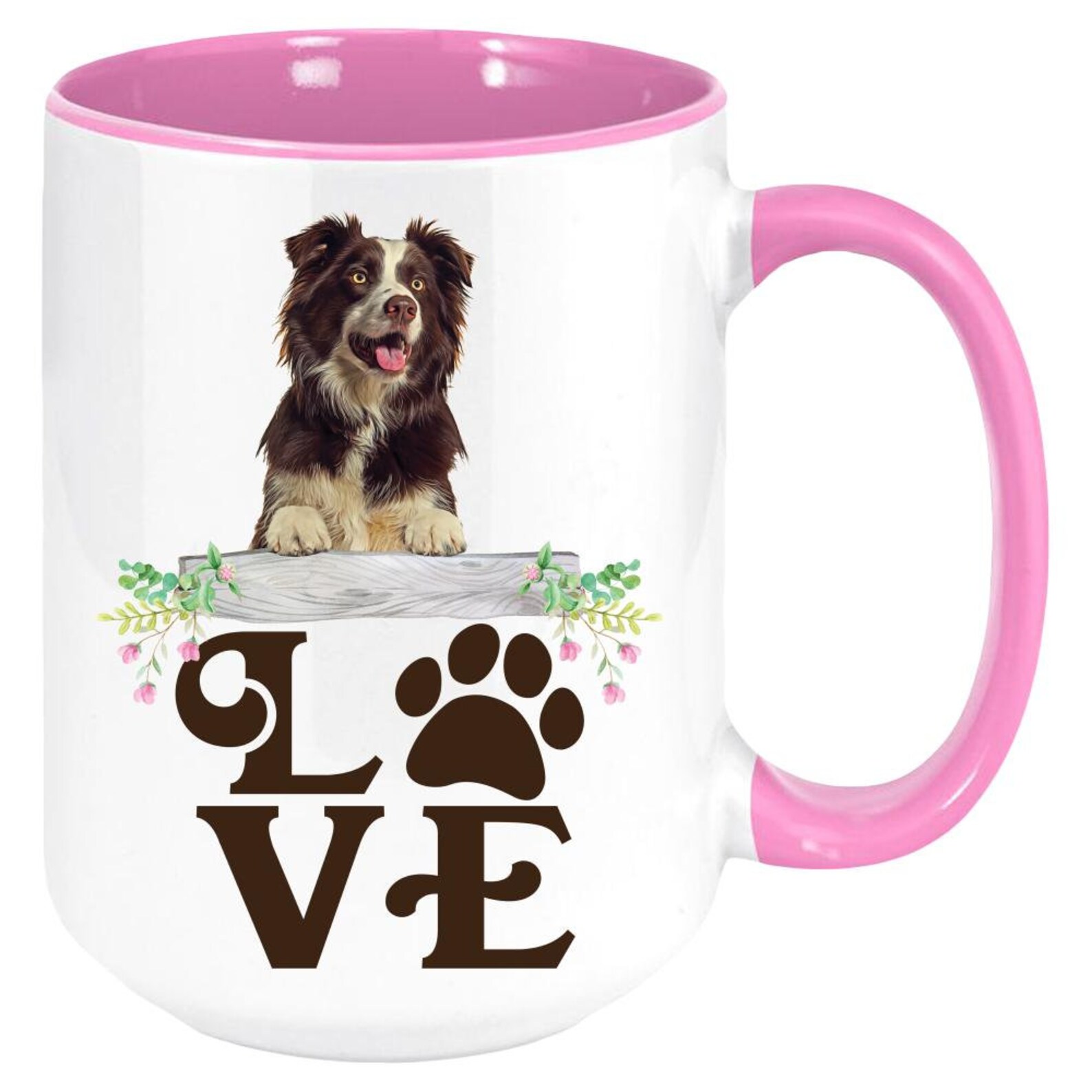 Love BORDER COLLIE MUG - Animal Coffee Mug - Puppy Tea Cups - Border ...